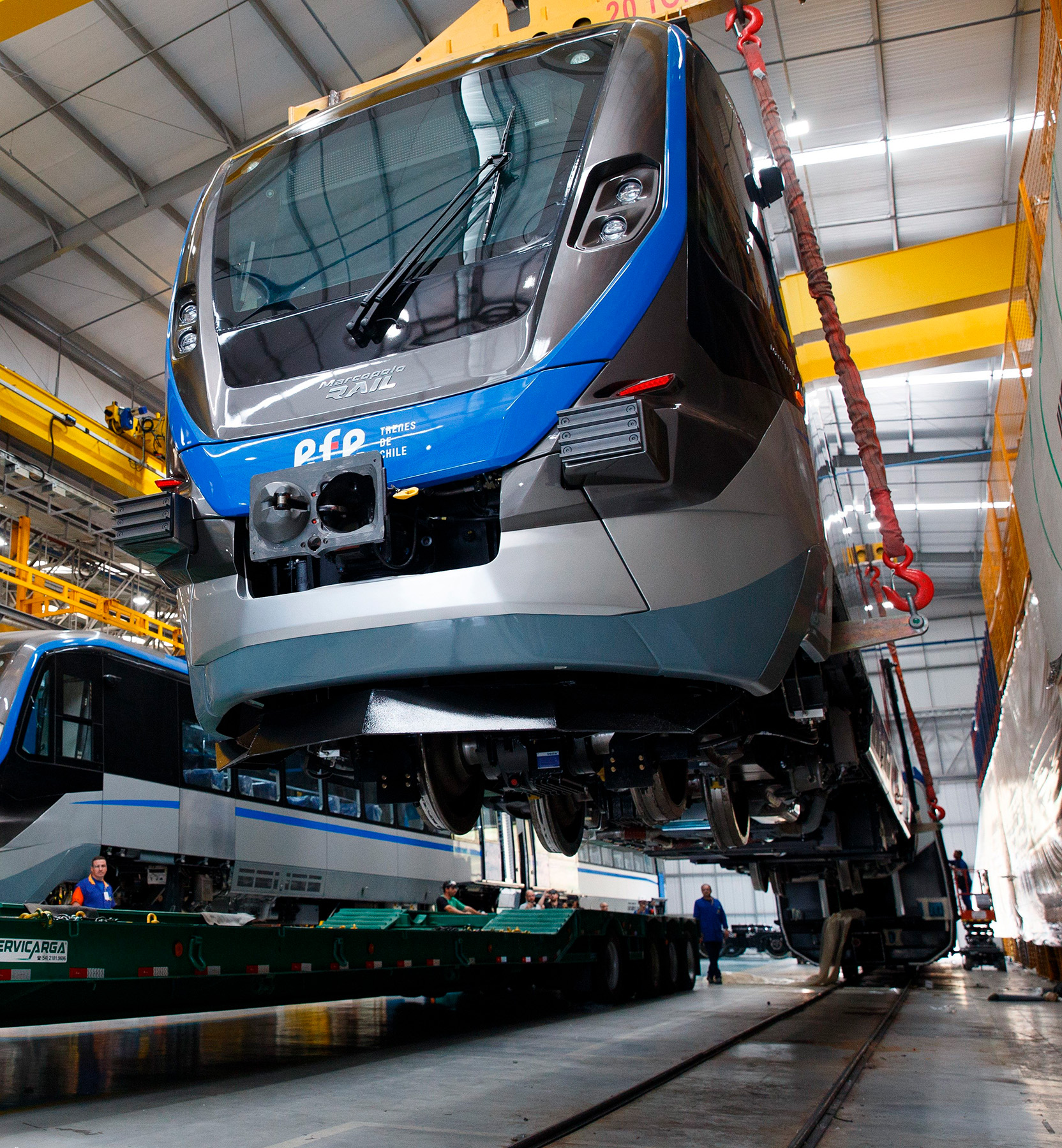 Marcopolo Rail inicia entrega de trens para EFE - Trenes de Chile ...